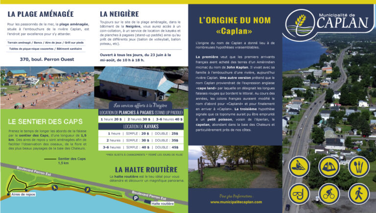Dépliant touristique - Municipalité de Caplan